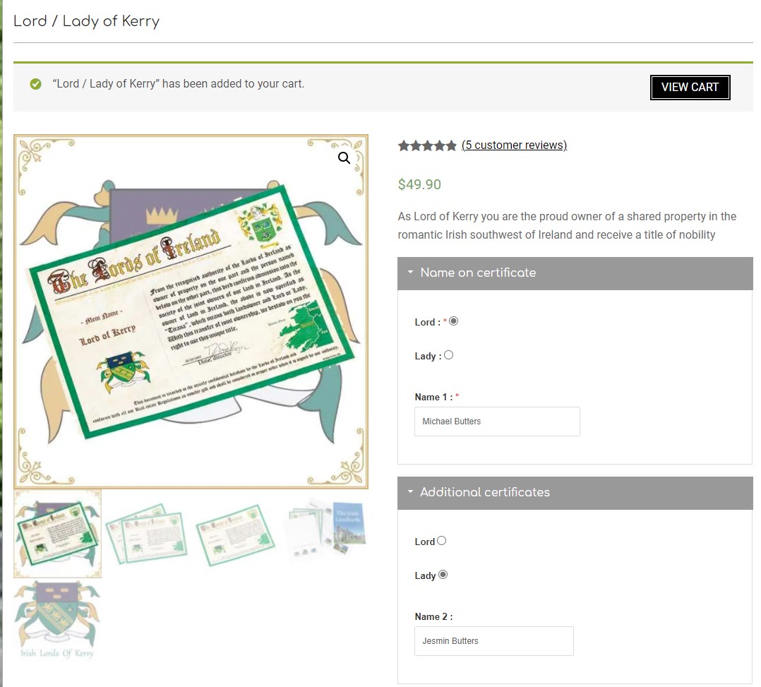 FAQ – How to order – German Nobility Titles